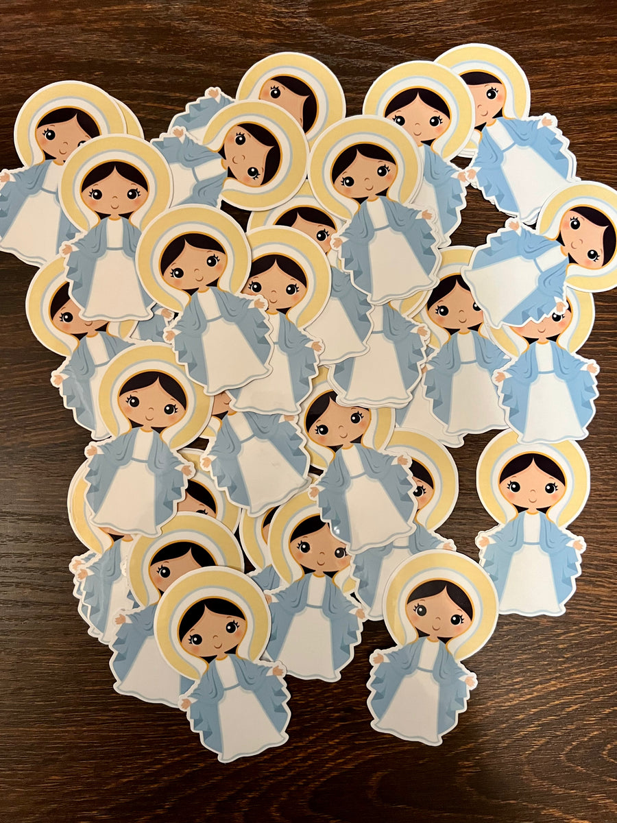 Saint Mary cartoon sticker – Creative by Lisa